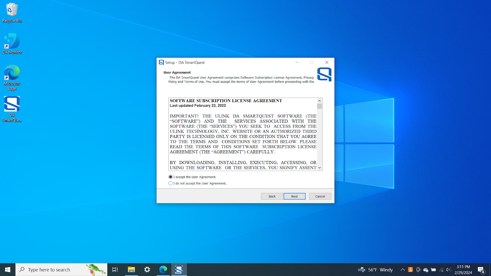 How do I set up DA SmartQuest on Windows? – DA Help Center by ULINK